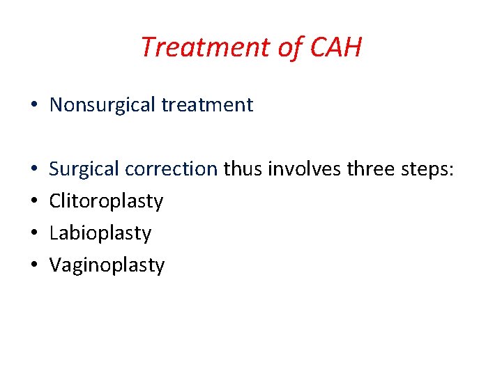 Fertility in patients with congenital adrenal hyperplasia Mohajeri
