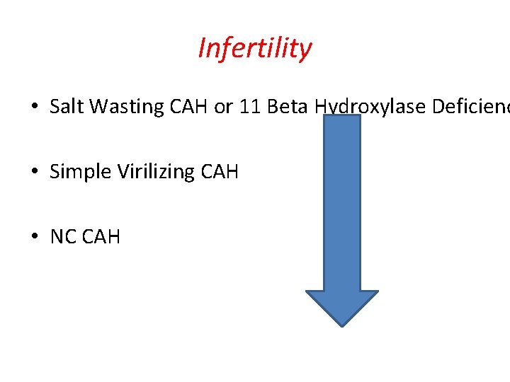 Fertility in patients with congenital adrenal hyperplasia Mohajeri