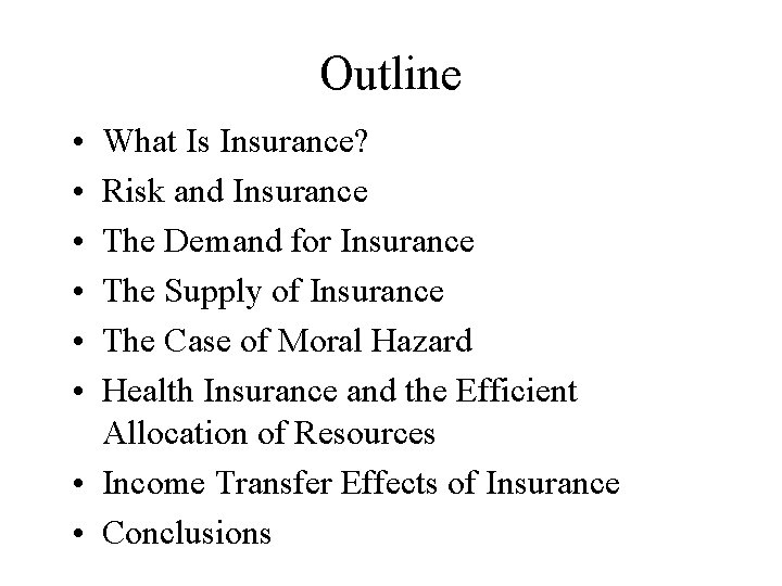 Economics 387 Lecture 7 Demand Supply of Health