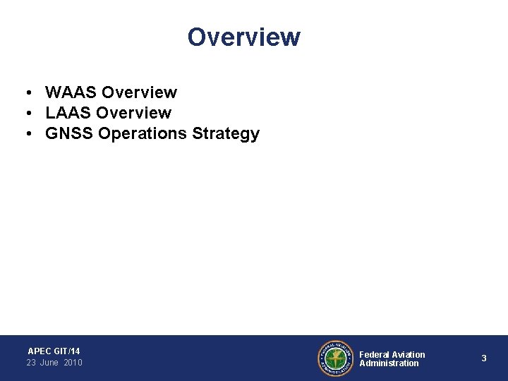 FAA Satellite Navigation Status Deborah Lawrence SBAS Program