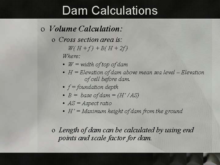 Geographical Information System Dam and Watershed Analysis Kumar