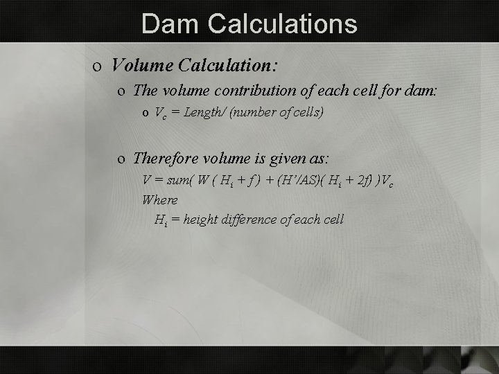 Geographical Information System Dam and Watershed Analysis Kumar
