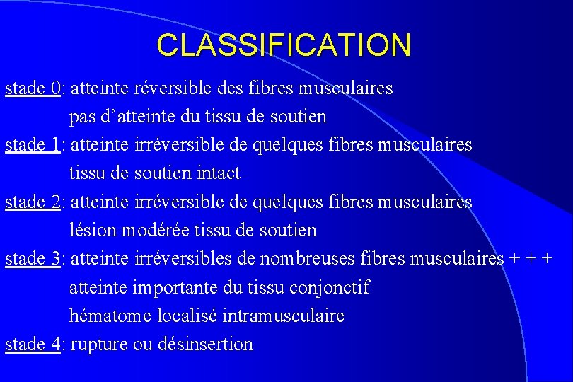 LESIONS MUSCULAIRES DU SPORTIF J M COUDREUSE Service