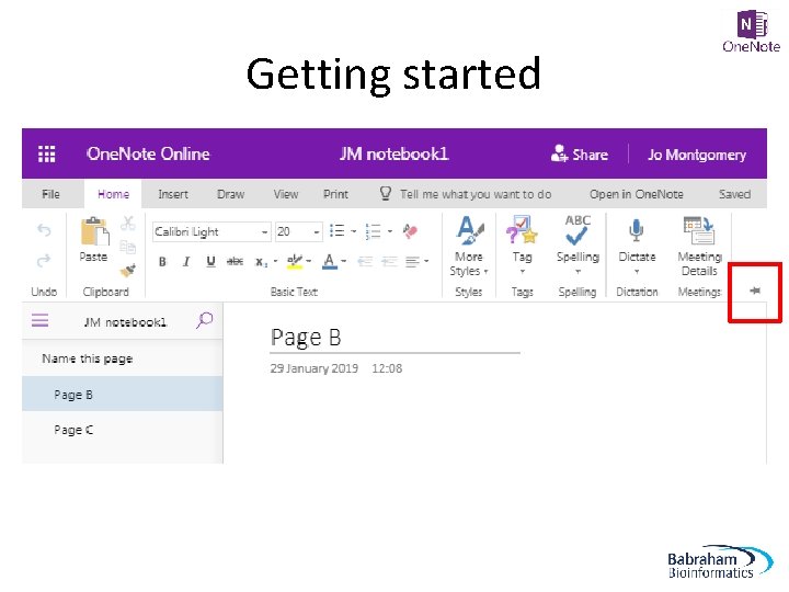 One Note Laboratory Notebook Tutorial v 2019 06