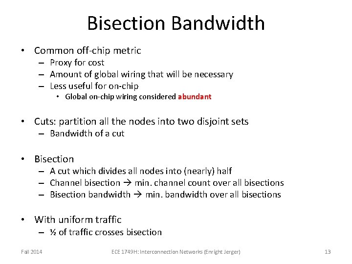 Interconnection Networks Topology Prof Natalie Enright Jerger Topology