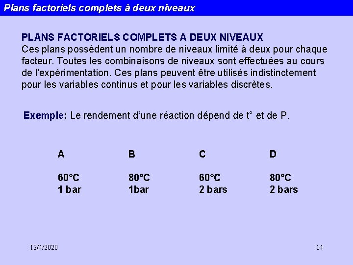 Master 1 Outils statistiques 1242020 1 Plan du