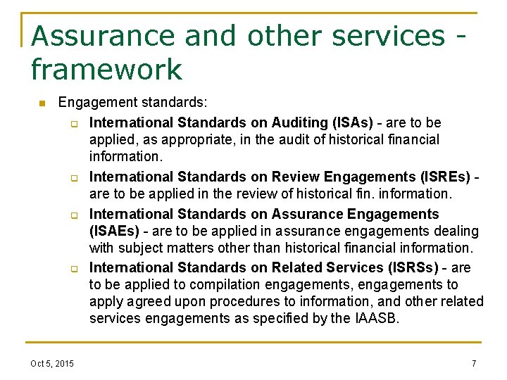 Auditing Lecture 2 Part I Fundamentals of audit