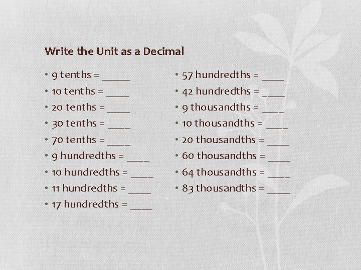 MODULE 1 Lesson 4 Objective Use exponents to
