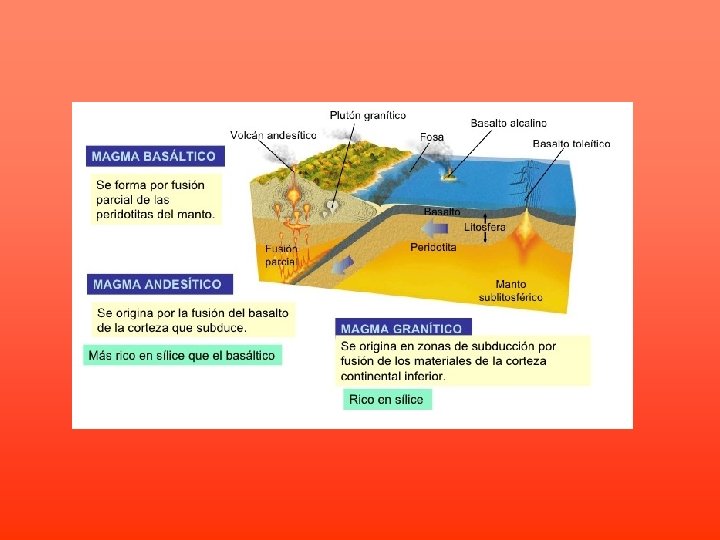 MAGMATISMO Y TECTNICA DE PLACAS Un magma es