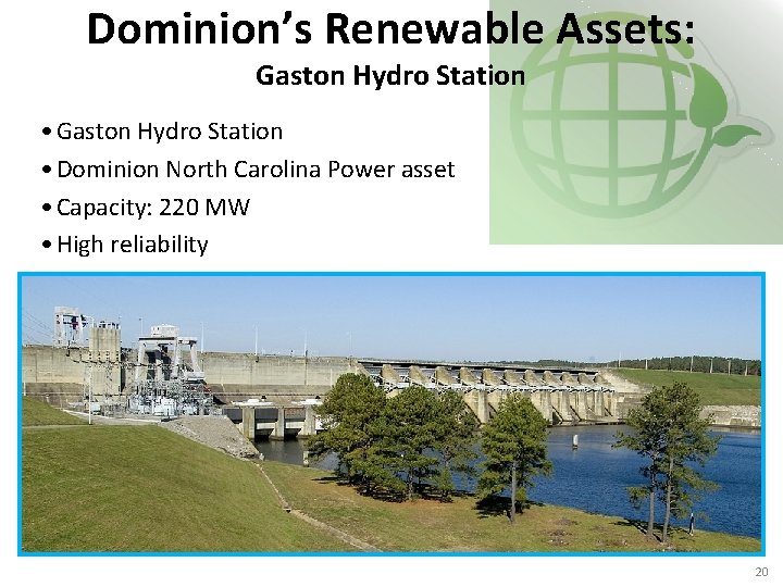 Sustainability at Dominion Lisa Moerner Director Environmental ...