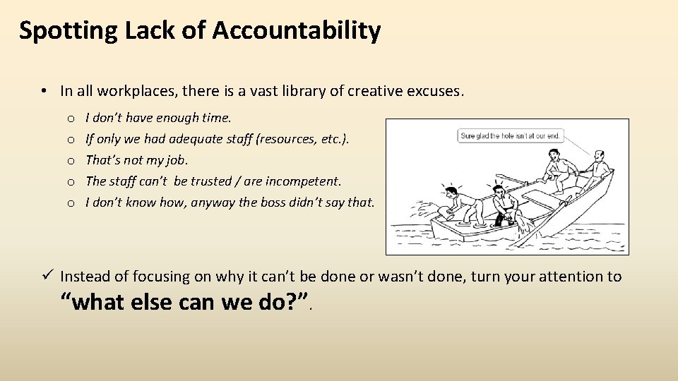 No Excuses Creating Employee Accountability Do You Agree