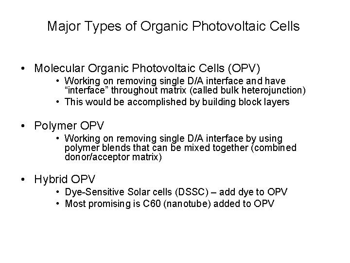 16 528 Alternative Energy Sources Organic Photovoltaic OPV