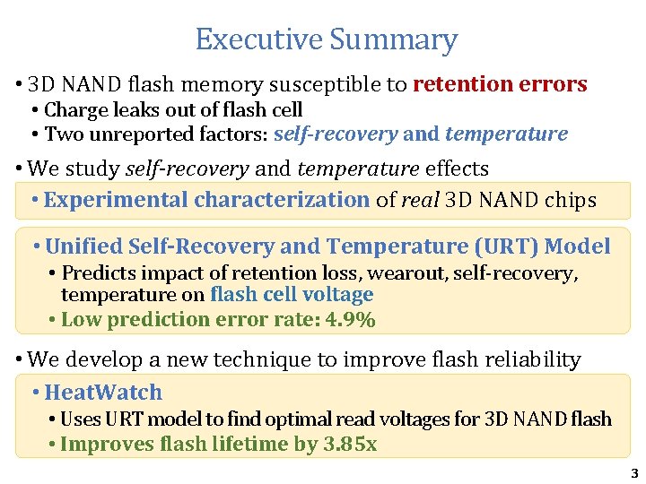 Heat Watch Improving 3 D NAND Flash Memory