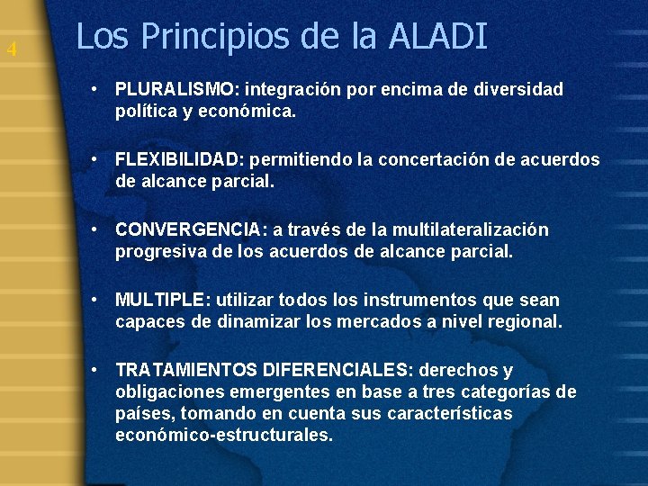 EVOLUCIN DE LA ALADI Y LOS OBSTCULOS TCNICOS