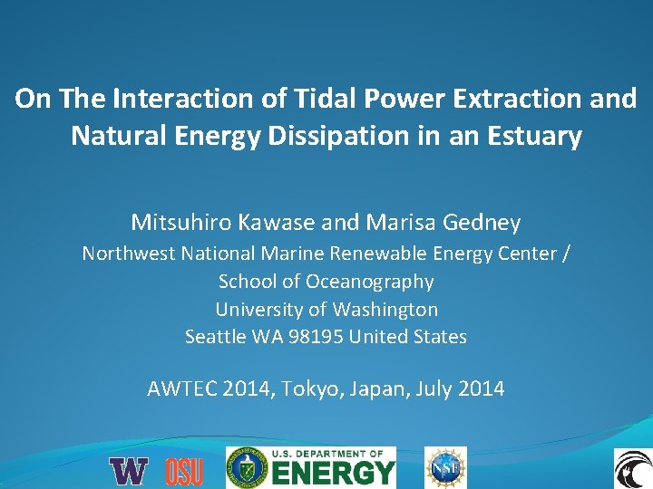 On The Interaction of Tidal Power Extraction and
