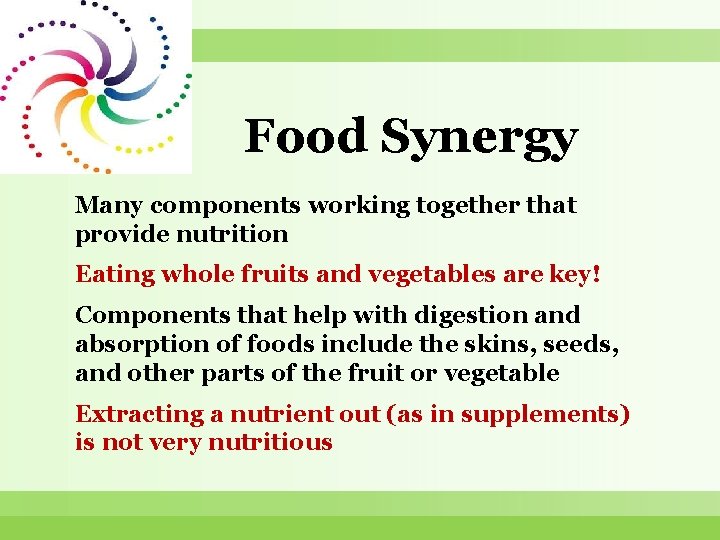 Lesson 6 Nutrition 101 Teen Nutrition Student Question