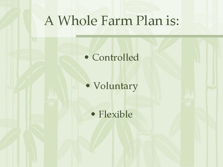 Beginning Farm Planning Prepared by L Robert Barber