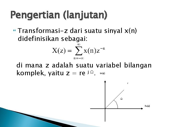 Transformasi Z Sekilas Sejarah Transformasi z A method