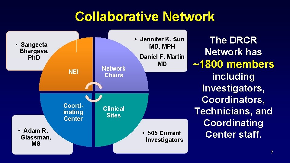 The DRCR Network Past Present and Future DRCR