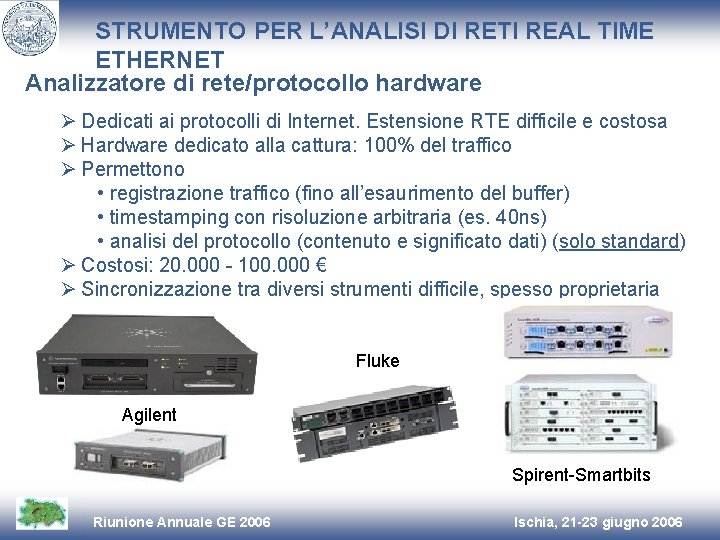 STRUMENTO PER LANALISI DI RETI REAL TIME ETHERNET