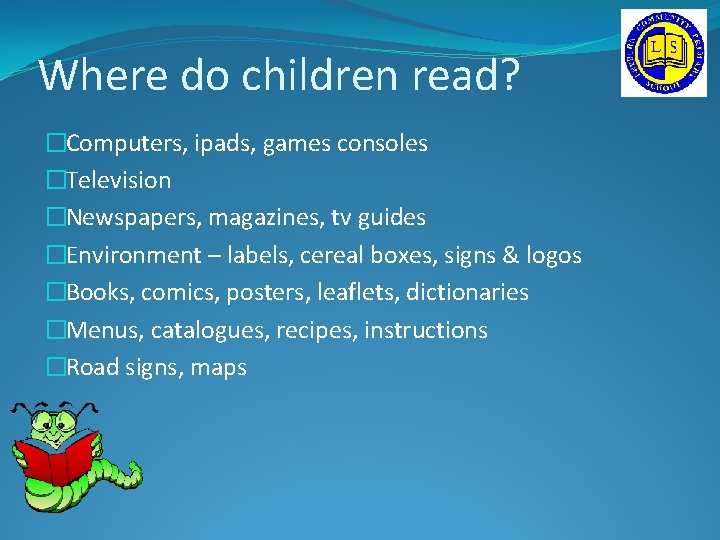 Guided Reading Workshop for Parents 12 th May