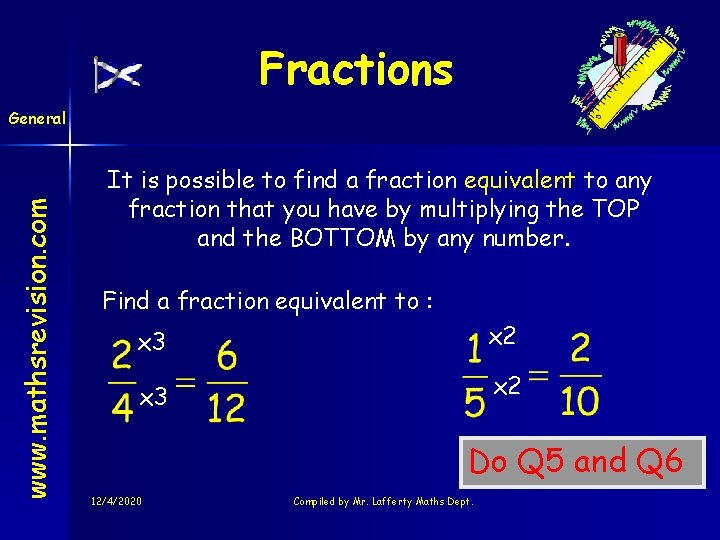 Fraction Percentages www mathsrevision com General Simplifying Fractions