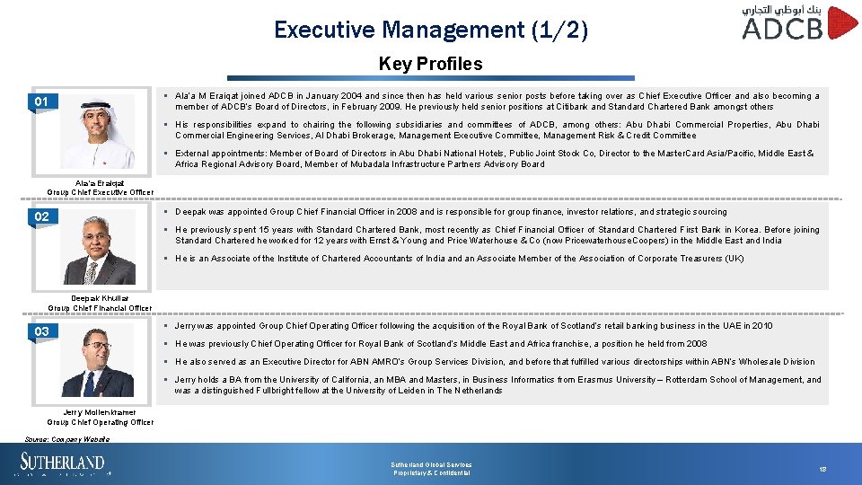 Prospect Information Deck Abu Dhabi Commercial Bank ADCB