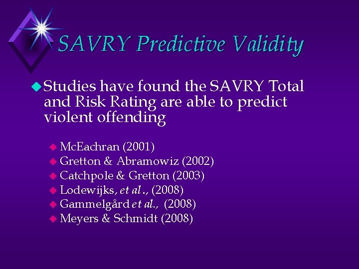 Violence Risk in Adolescents Dr Charlotte Rennie Project