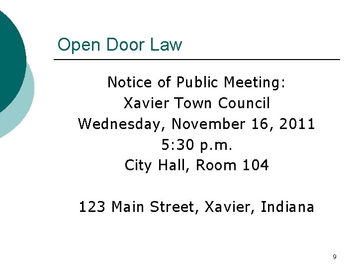 Indianas Public Access Laws Indiana League of Municipal