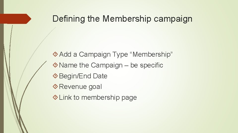Membership Renewal Campaign using Civi CRM Presented by