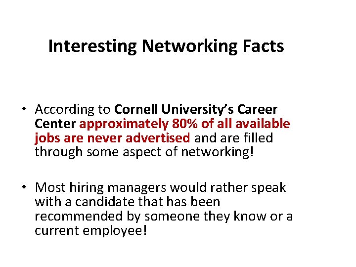 Networking The Fastest Way To Get A Job