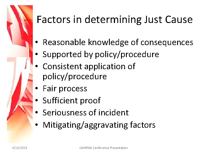 Termination Dos and Donts Presented by Tammy Sullivan