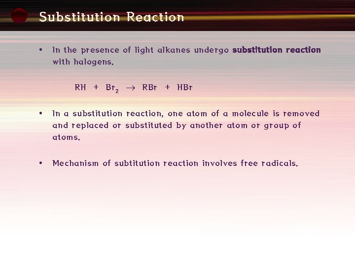 Reactions of Alkanes IB Combustion of alkanes Alkanes