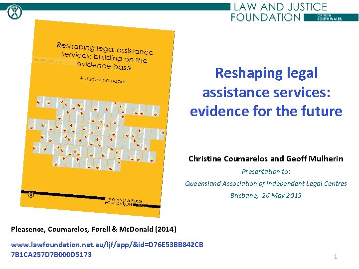 Reshaping legal assistance services evidence for the future