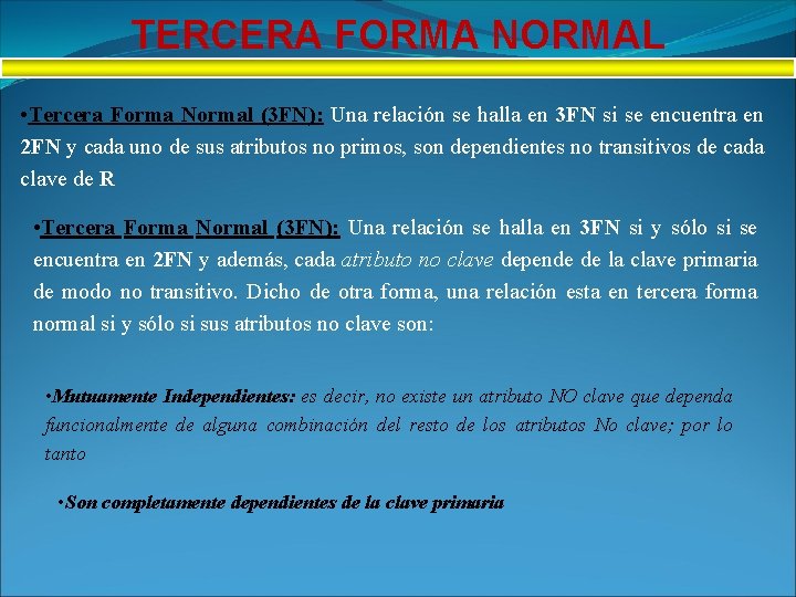 SEGUNDA FORMA NORMAL Cod Nombre Alumno Universidad Alumno