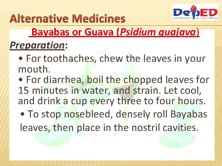 10 HERBAL MEDICINES APPROVED BY DOH AND THEIR