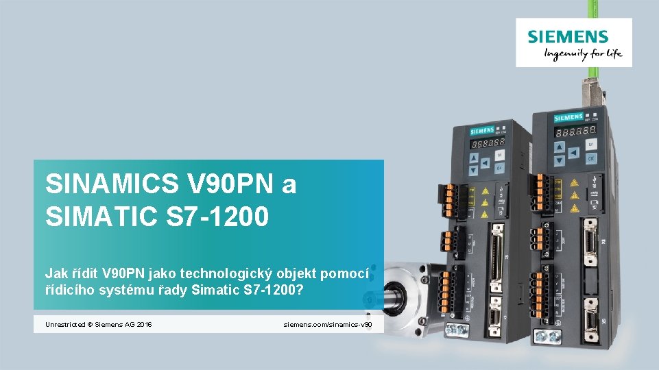 SINAMICS V 90 PN a SIMATIC S 7