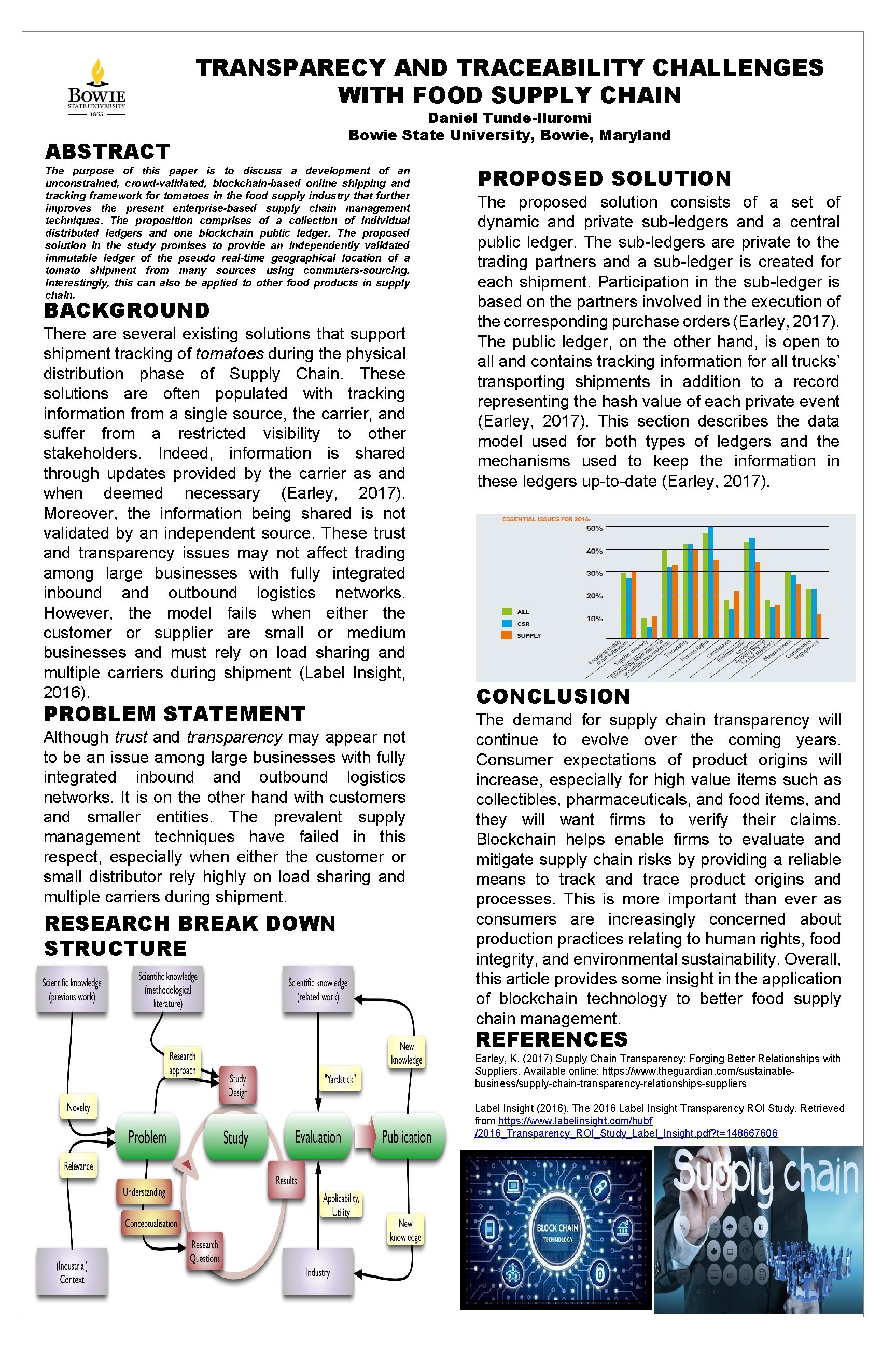 TRANSPARECY AND TRACEABILITY CHALLENGES WITH FOOD SUPPLY CHAIN