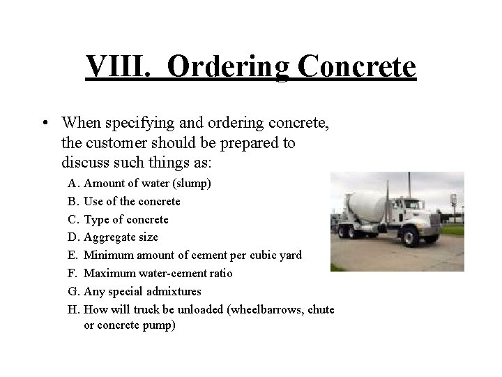Placing Finishing and Curing Concrete I PrePour Guidelines