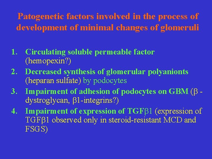 Primary glomerulonephritides GN Miroslav Merta Klinika nefrologie 1