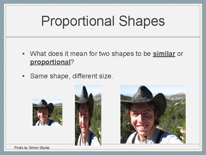 Proportional Relationships in Biology Bell Ringer 1 Are