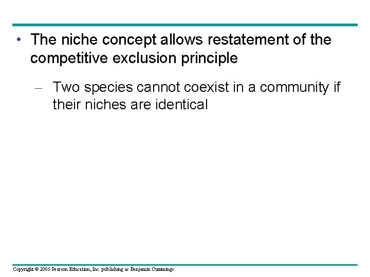 Chapter 54 Community Ecology Power Point Lectures for