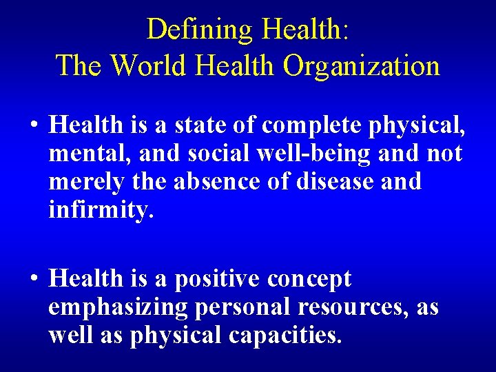 Introduction to Health Studies Health Promotion I Dennis