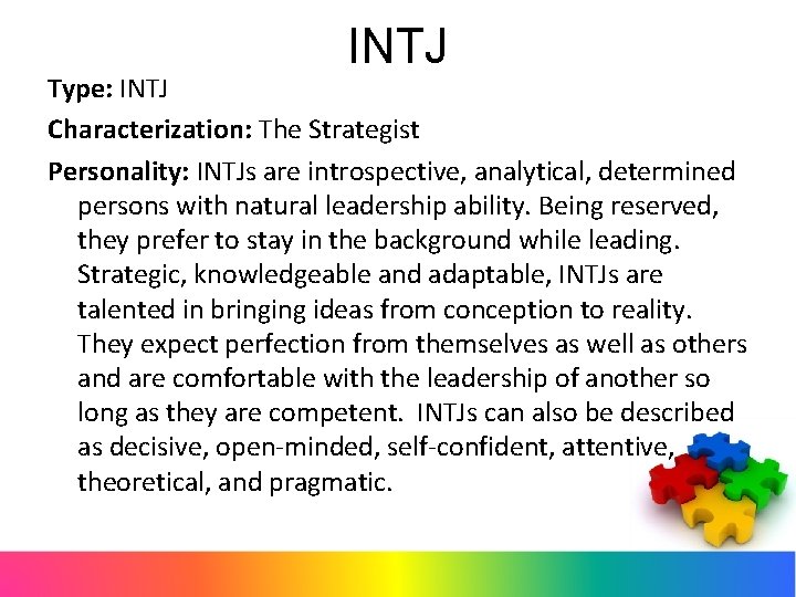 MyersBriggs Type Indicator MBTI Explaining the Results Presentation