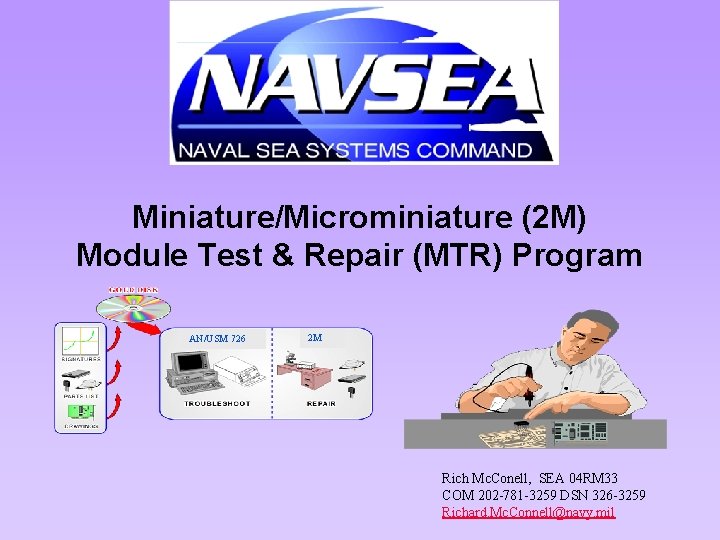 MiniatureMicrominiature 2 M Module Test Repair MTR Program