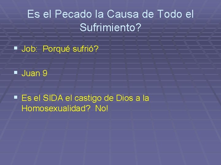 El Problema del dolor y el Sufrimiento y