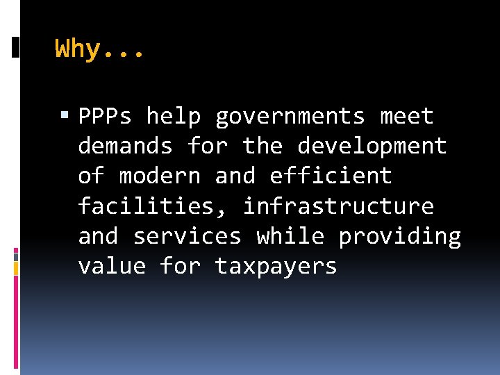 NATIONAL PUBLIC PRIVATE PARTNERSHIP POLICY2011 GROUP 11 Group