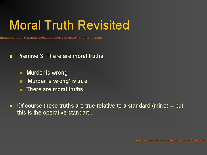 Moral Relativism and Conceptual Analysis David J Chalmers