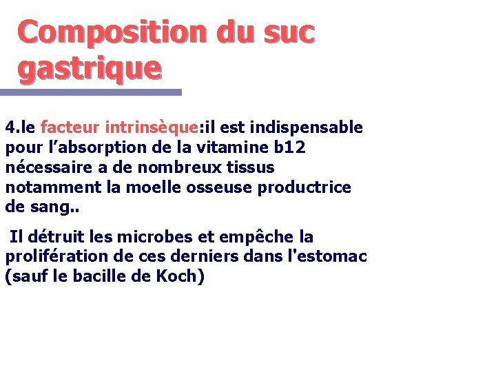 Le Tube Digestif Lalimentation assure lhomme un apport