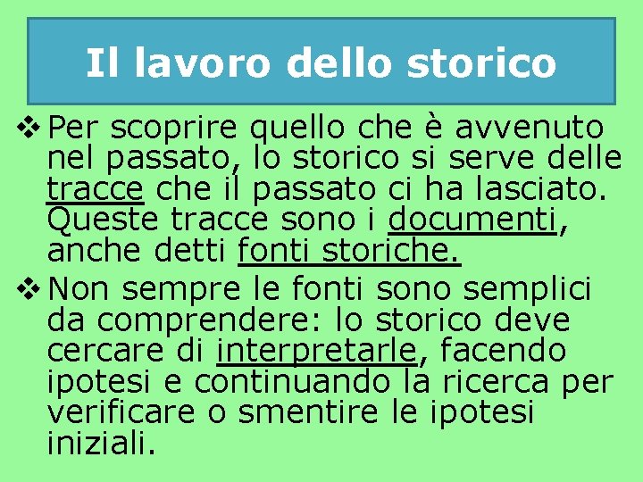 Che cos la STORIA v La storia la